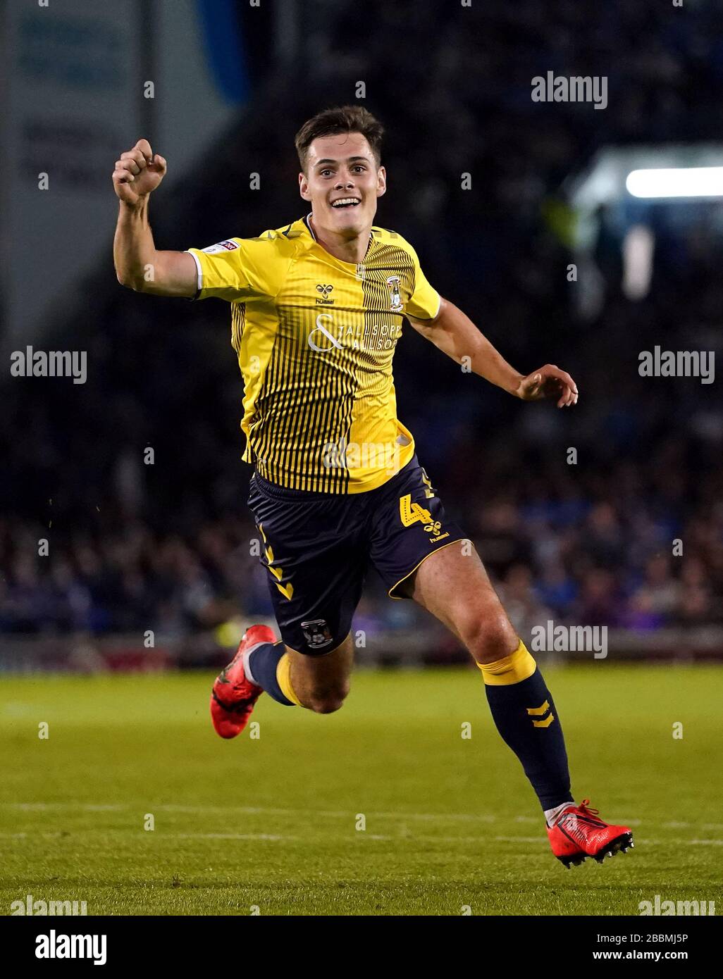 Coventry City's Michael Rose celebrates scoring his side's third goal ...