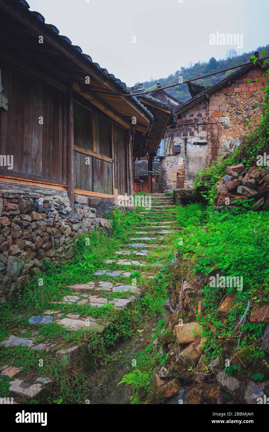 Countryside landscape of China's traditional and historic village Stock ...