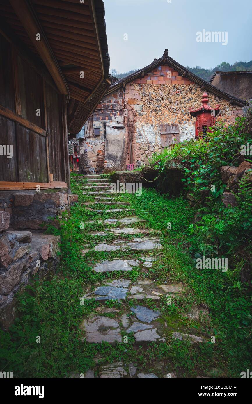 Countryside landscape of China's traditional and historic village Stock ...