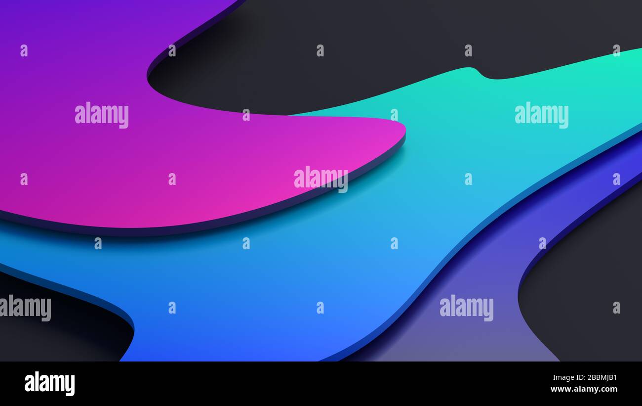 Abstract 3d render, background design, modern illustration Stock Photo ...