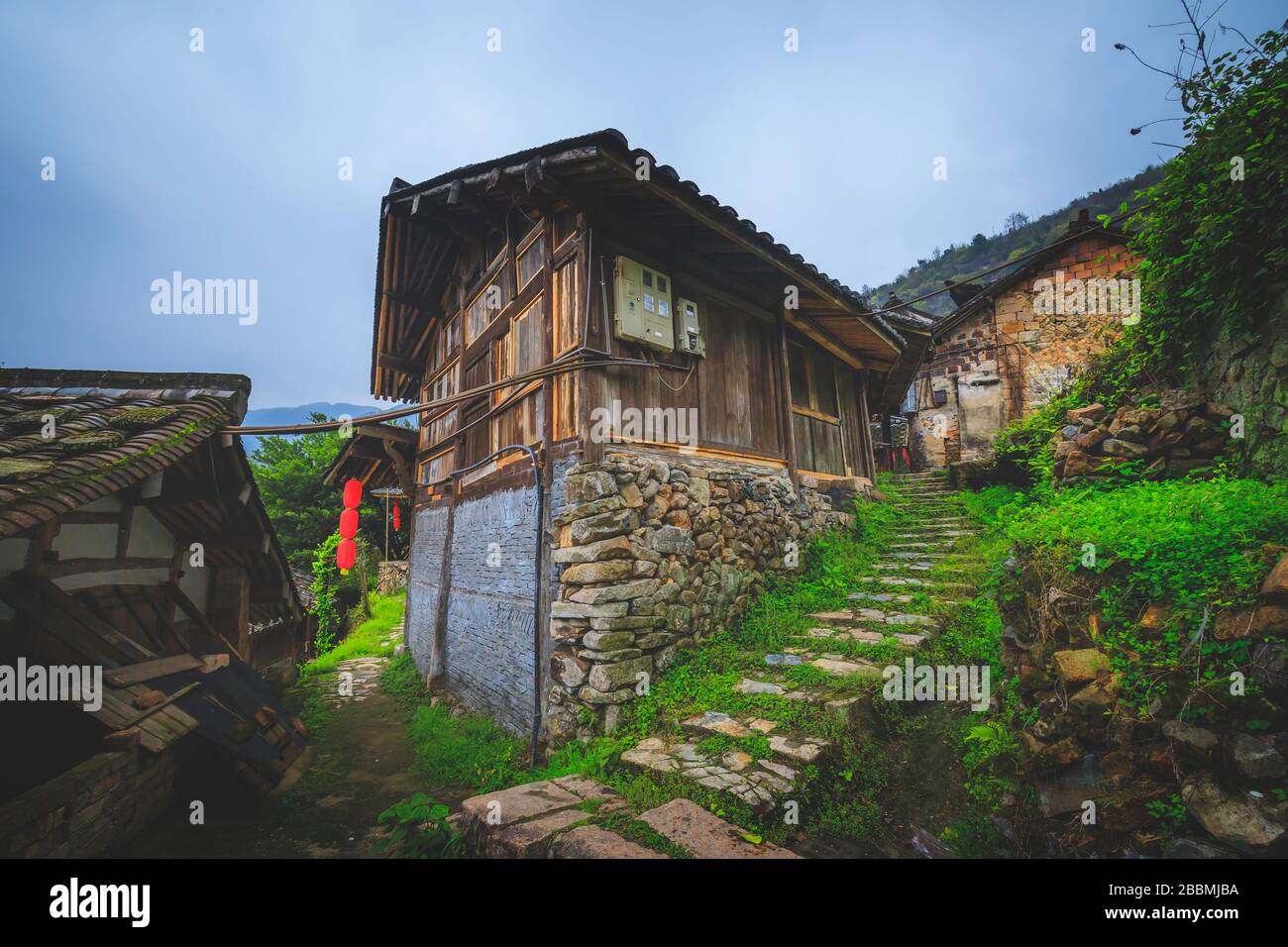 Countryside landscape of China's traditional and historic village Stock ...