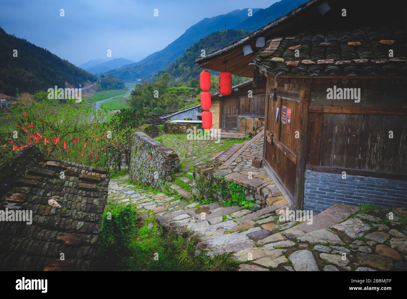Countryside landscape of China's traditional and historic village Stock ...