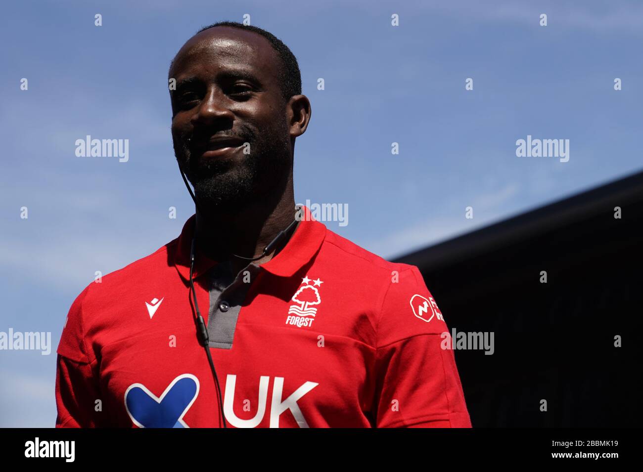Nottingham Forest's Albert Adomah arrives at Craven Cottage Stock Photo ...
