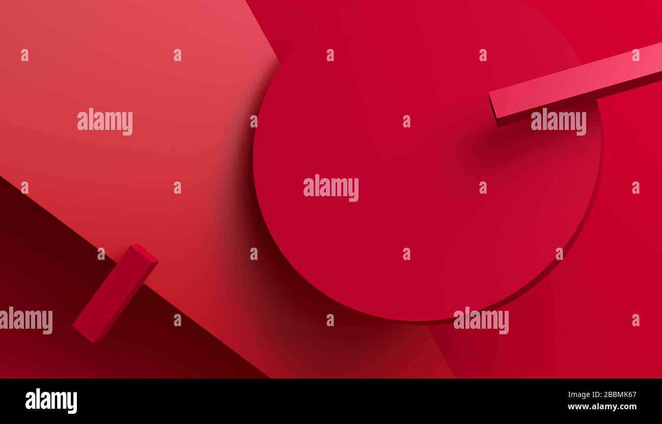 Abstract 3d render, background with geometric shapes, modern graphic ...