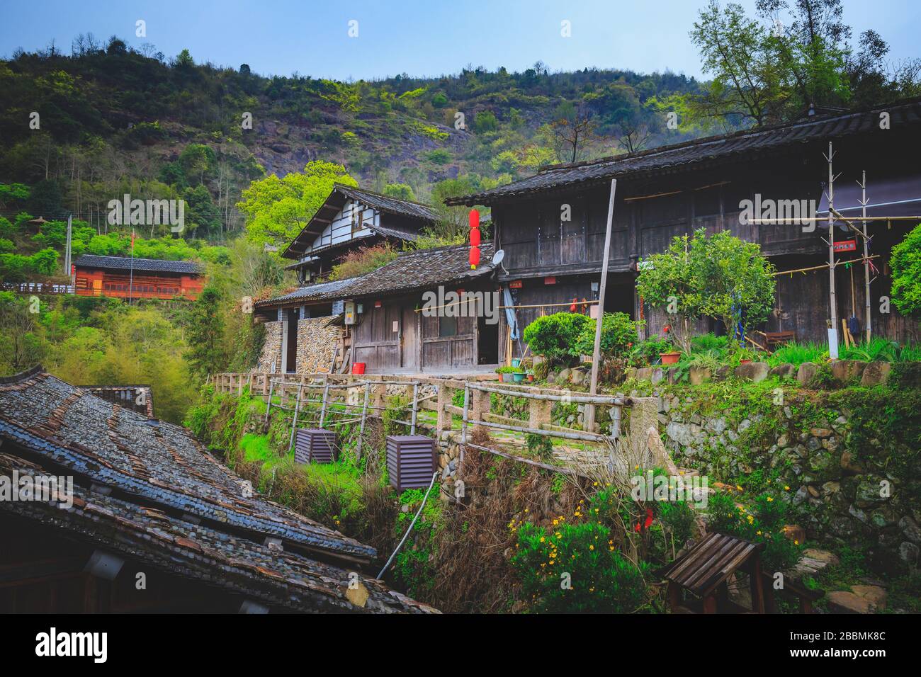 Countryside landscape of China's traditional and historic village Stock ...