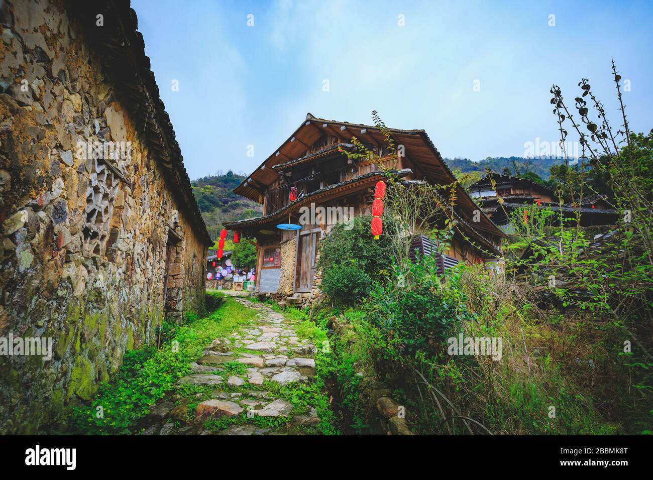 Countryside landscape of China's traditional and historic village Stock ...