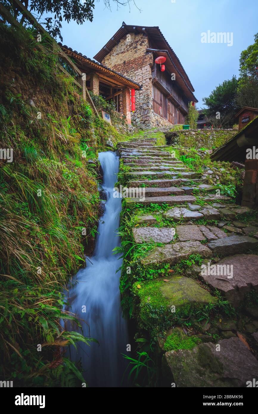 Countryside landscape of China's traditional and historic village Stock ...