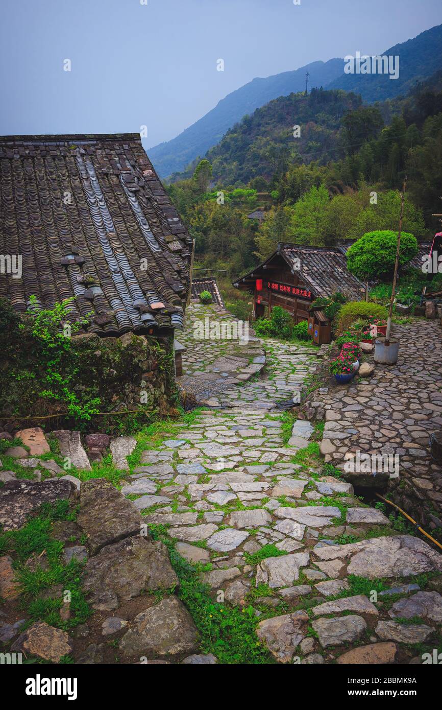Countryside landscape of China's traditional and historic village Stock ...