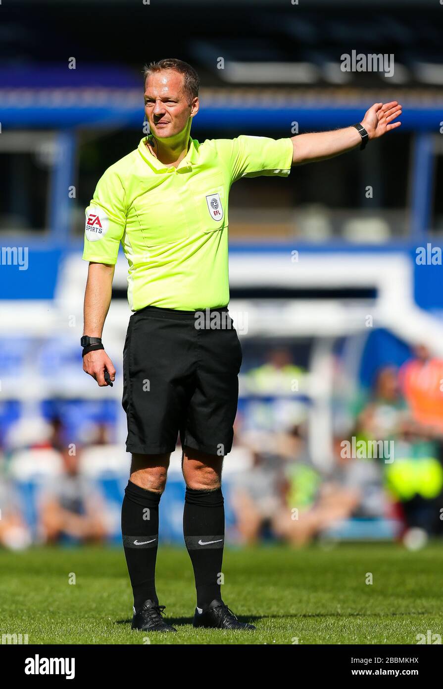 Referee Martin Coy during the Sky Bet League One at St Andrews Stadium ...