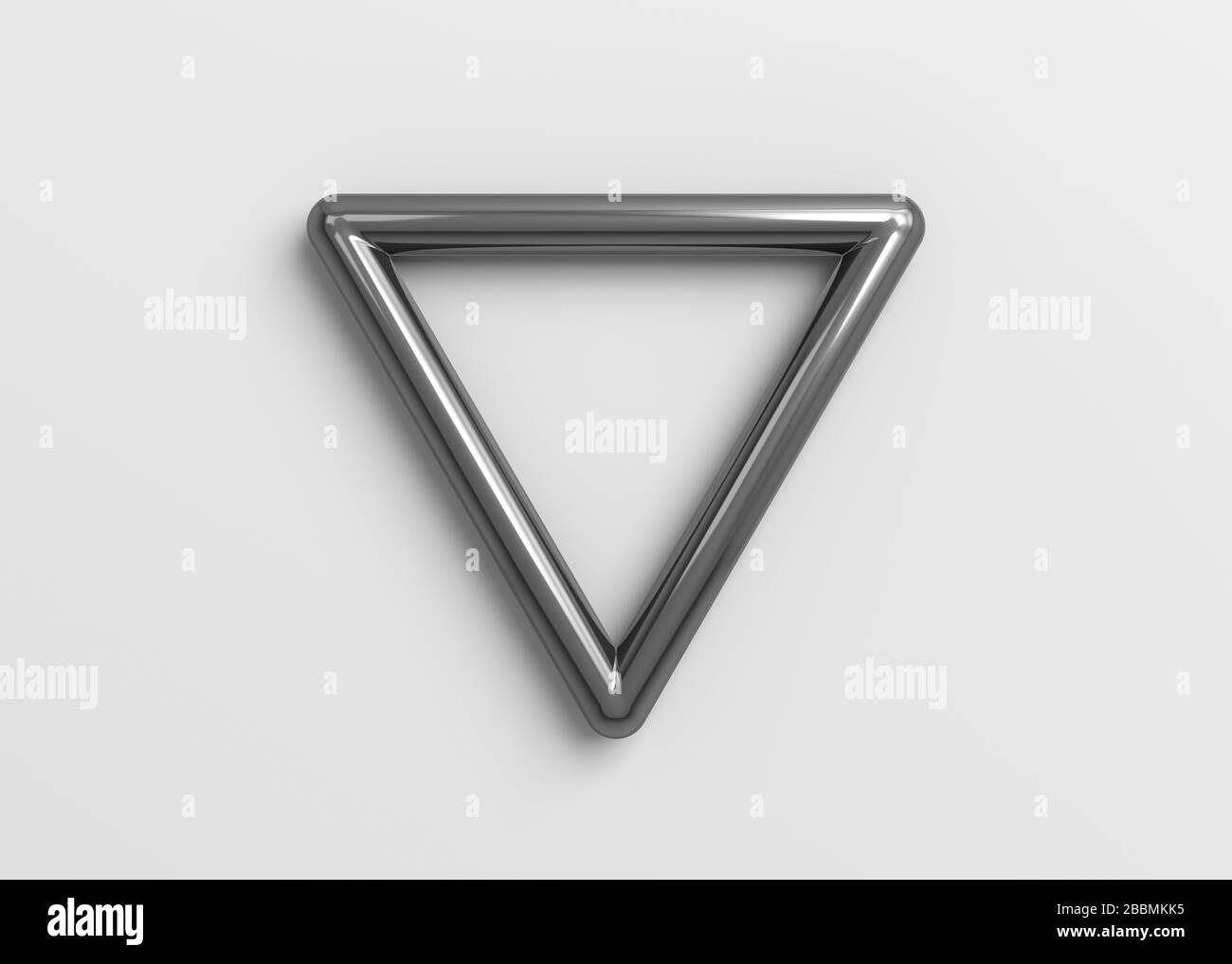 Abstract 3d render of triangle shape, modern geometric background ...