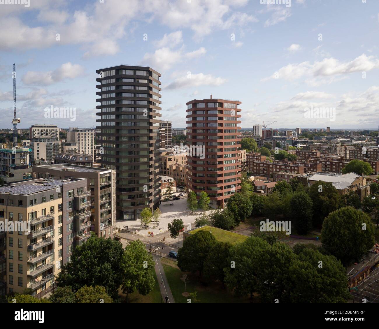 Aerial view through the Hoxton Press Towers by David Chipperfield ...