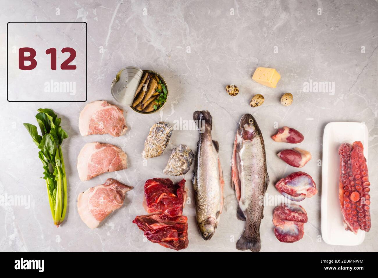 Foods containing foods in Vitamin B12 Cobalamin . Healthy eating, maintain normal metabolism of ...