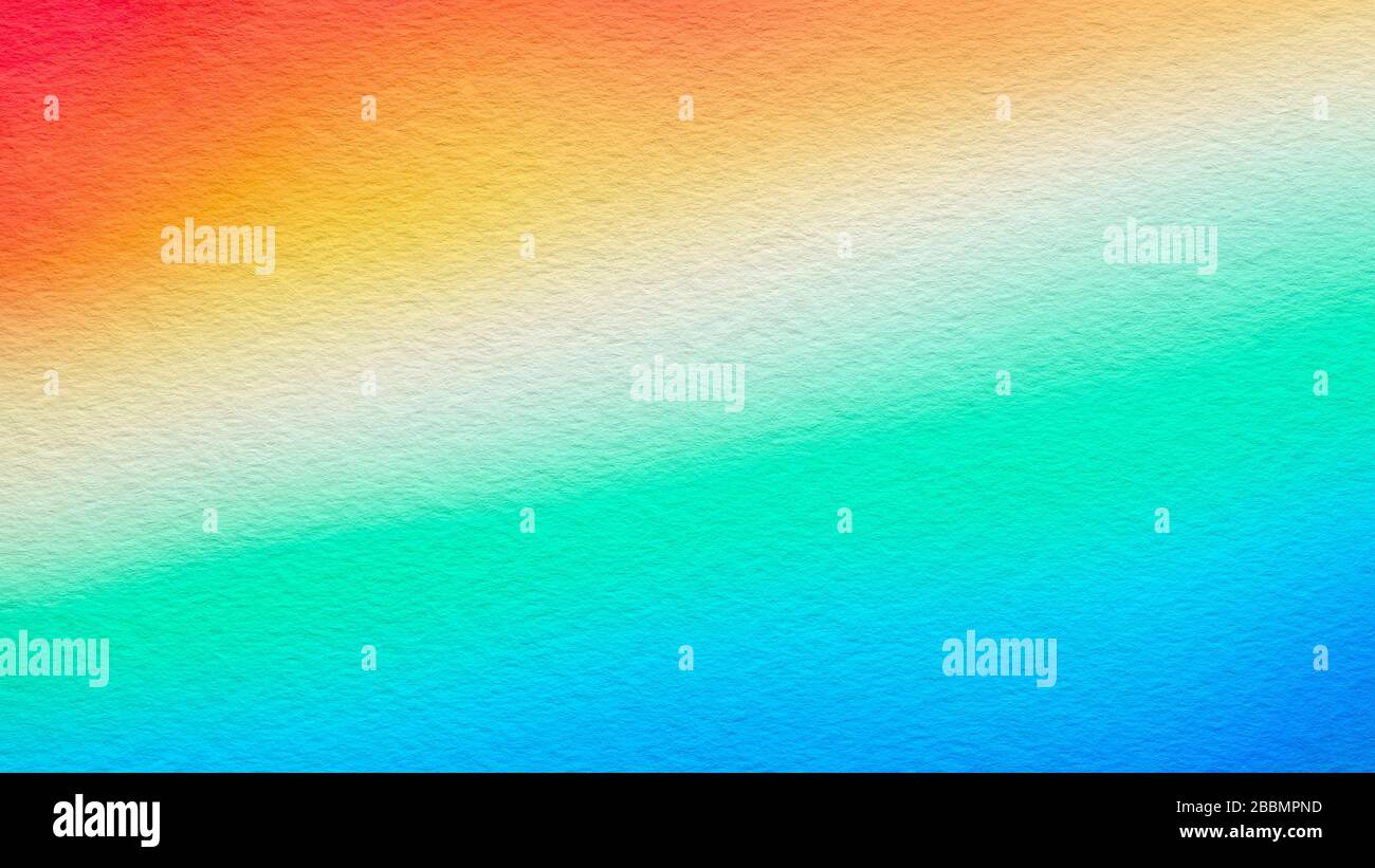 Abstract watercolor texture paper background, red orange yellow blue ...