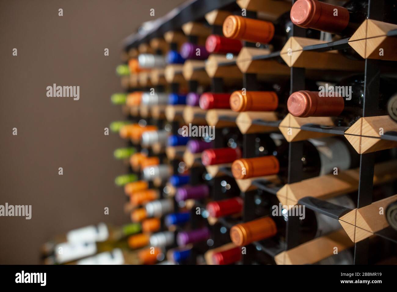 Empty wine bottle rack glass hi-res stock photography and images - Alamy