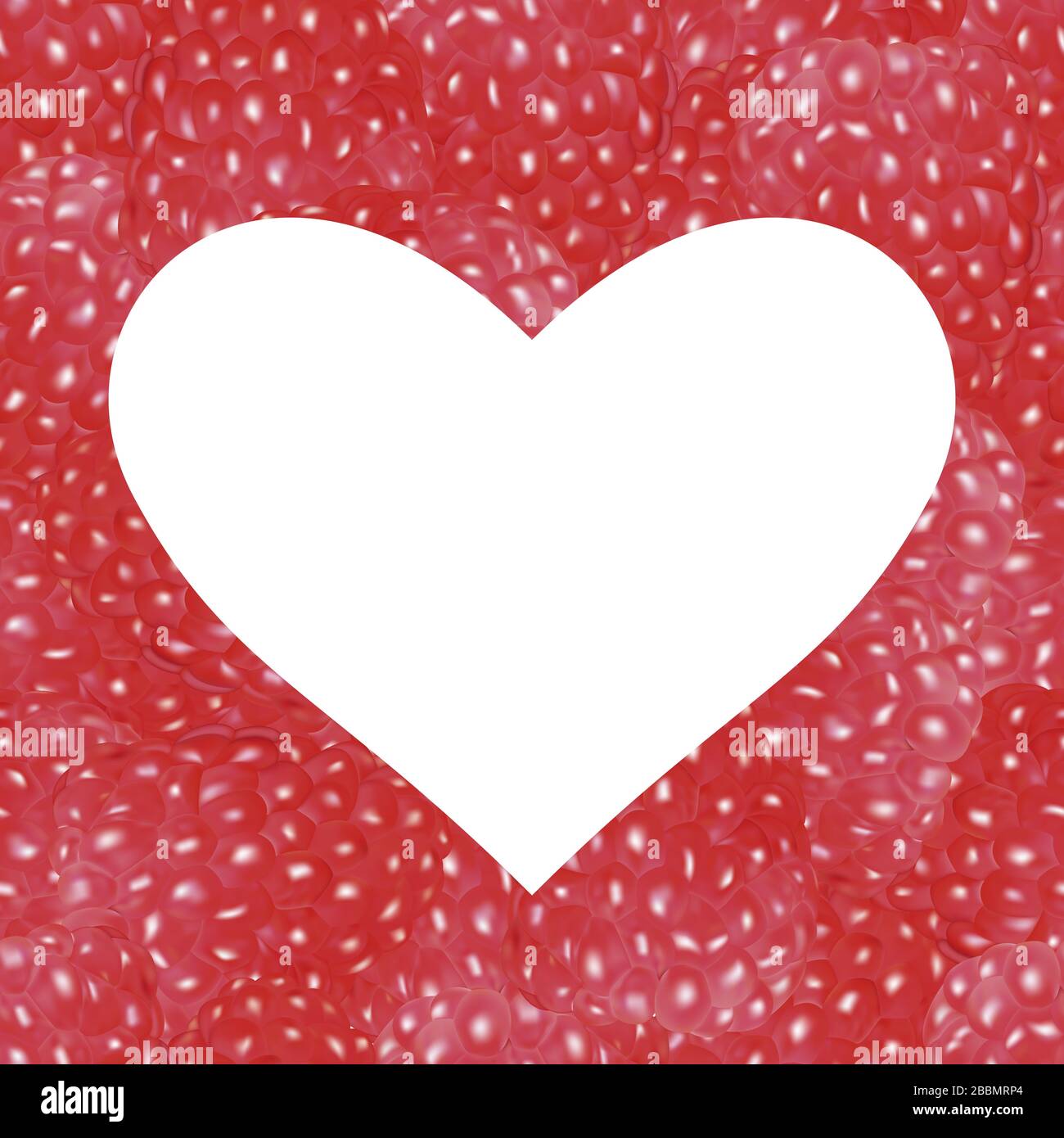 Heart raspberry Stock Vector Images - Alamy