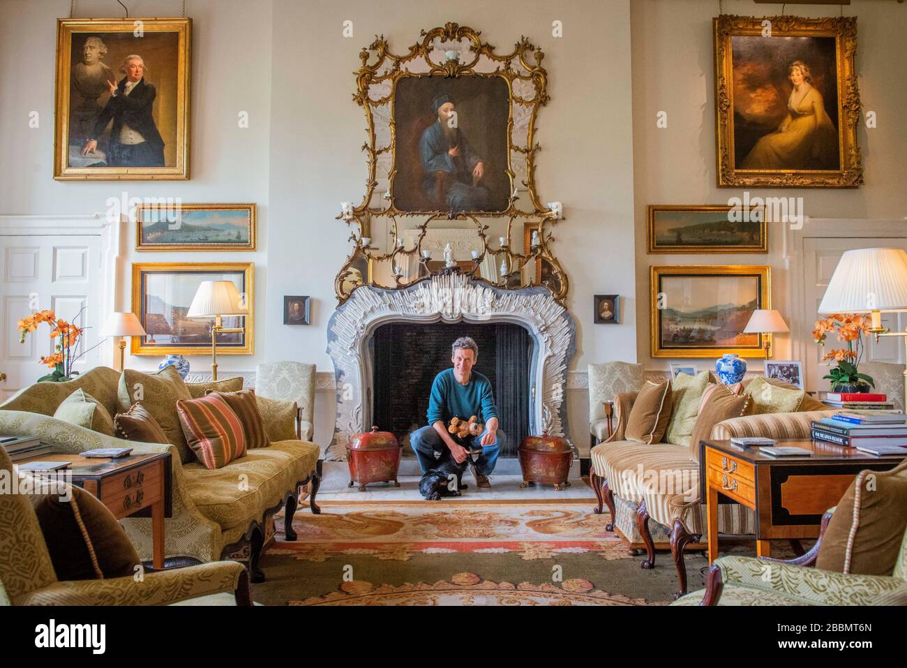 Marchmont House Scottish Borders with Hugo Burge (owner Stock Photo - Alamy