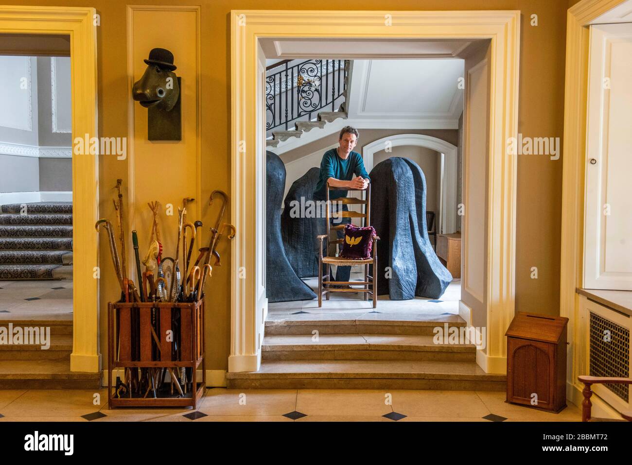 Marchmont House Scottish Borders with Hugo Burge (owner Stock Photo - Alamy