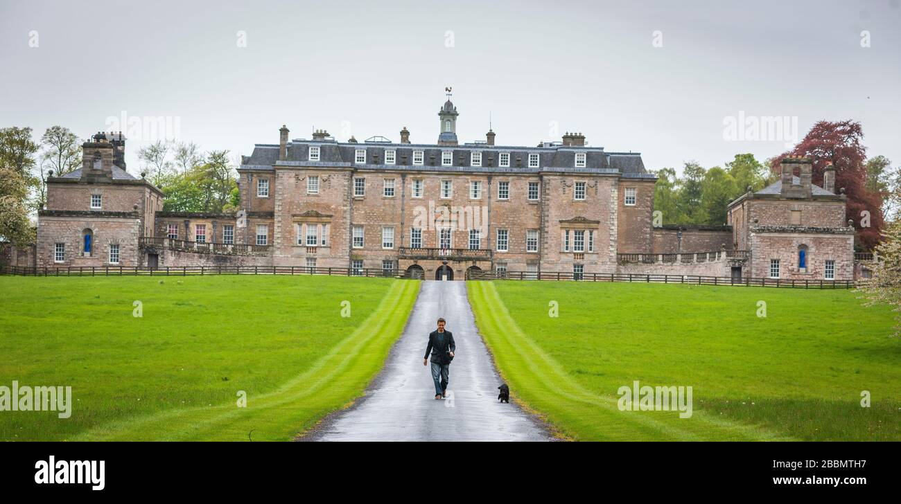 Marchmont House Scottish Borders with Hugo Burge (owner Stock Photo - Alamy