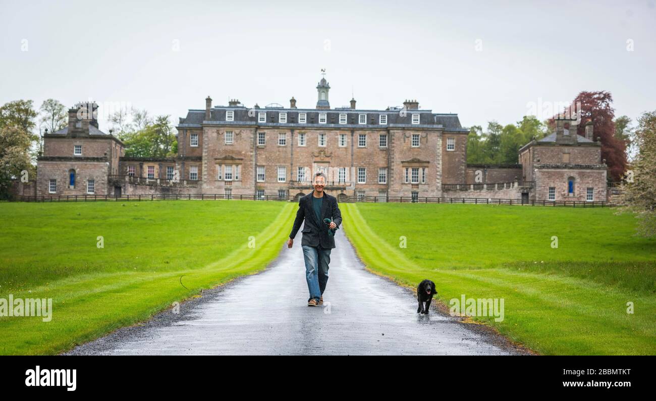 Marchmont House Scottish Borders with Hugo Burge (owner Stock Photo - Alamy
