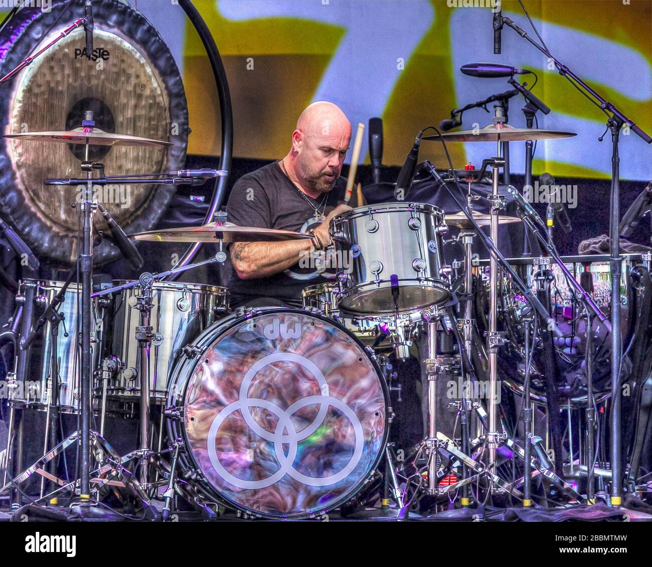Drummer Jason Bonham, son of legendary drummer John Bonham, performs at ...