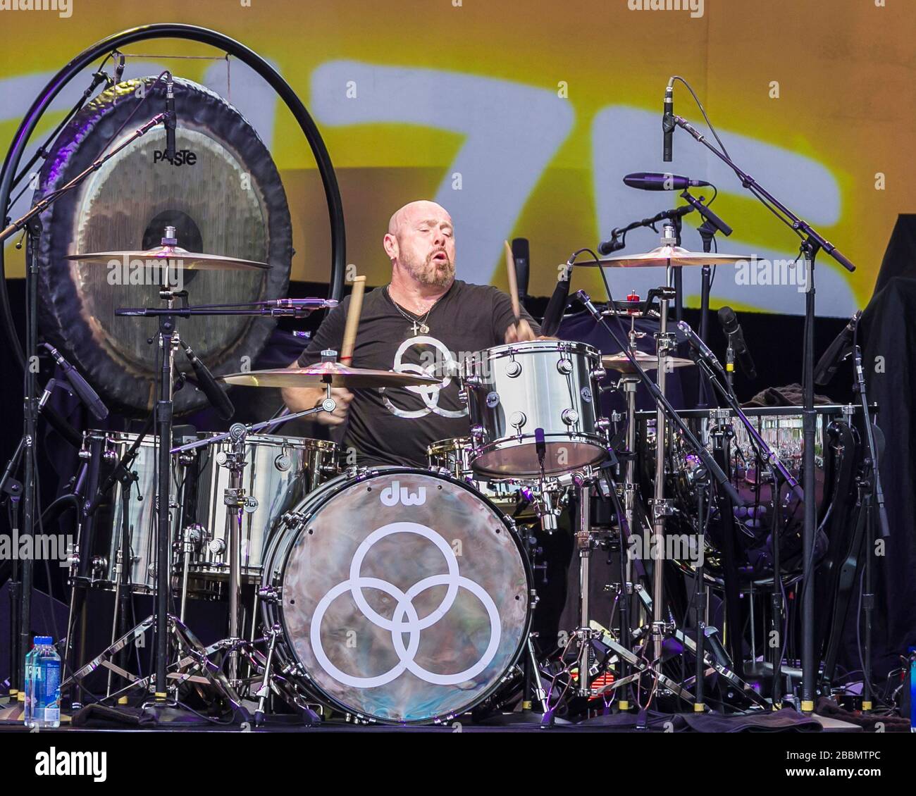 Drummer Jason Bonham, son of legendary drummer John Bonham, performs at ...
