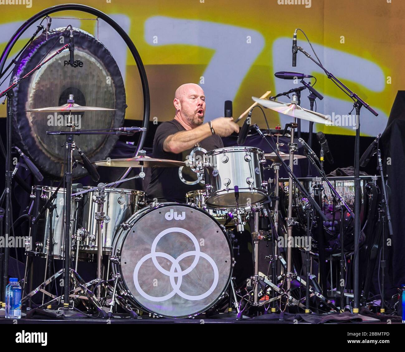 Drummer Jason Bonham, son of legendary drummer John Bonham, performs at ...