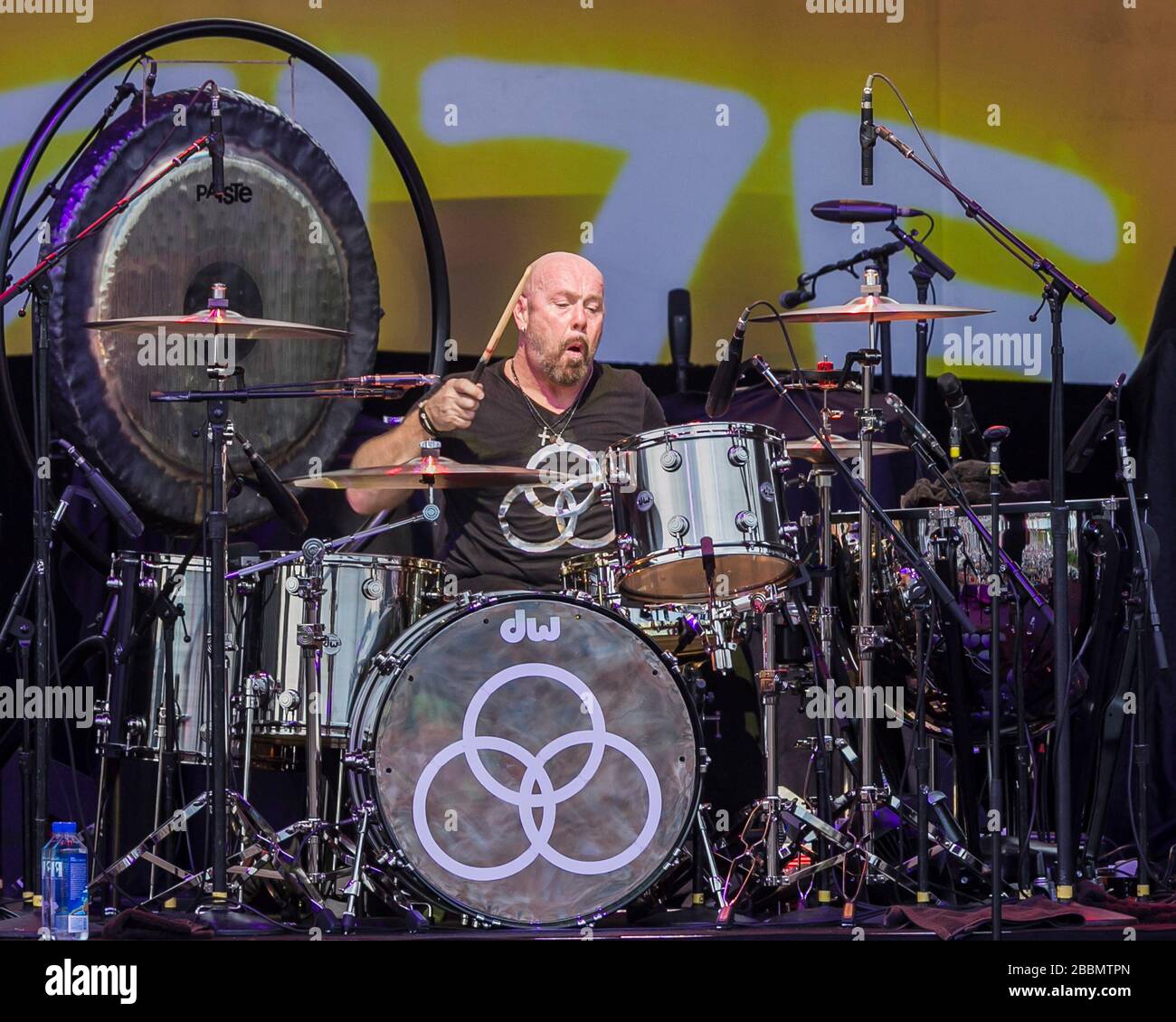 Drummer Jason Bonham, son of legendary drummer John Bonham, performs at ...