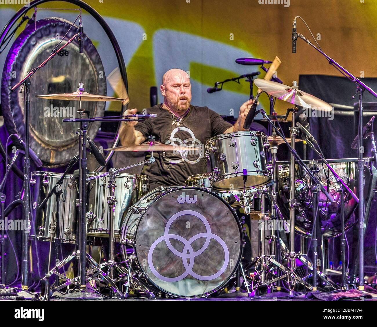 Drummer Jason Bonham, son of legendary drummer John Bonham, performs at ...