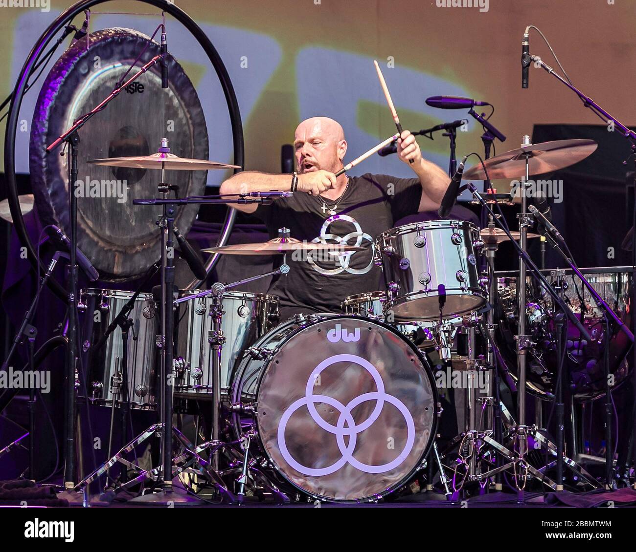 Drummer Jason Bonham, son of legendary drummer John Bonham, performs at ...