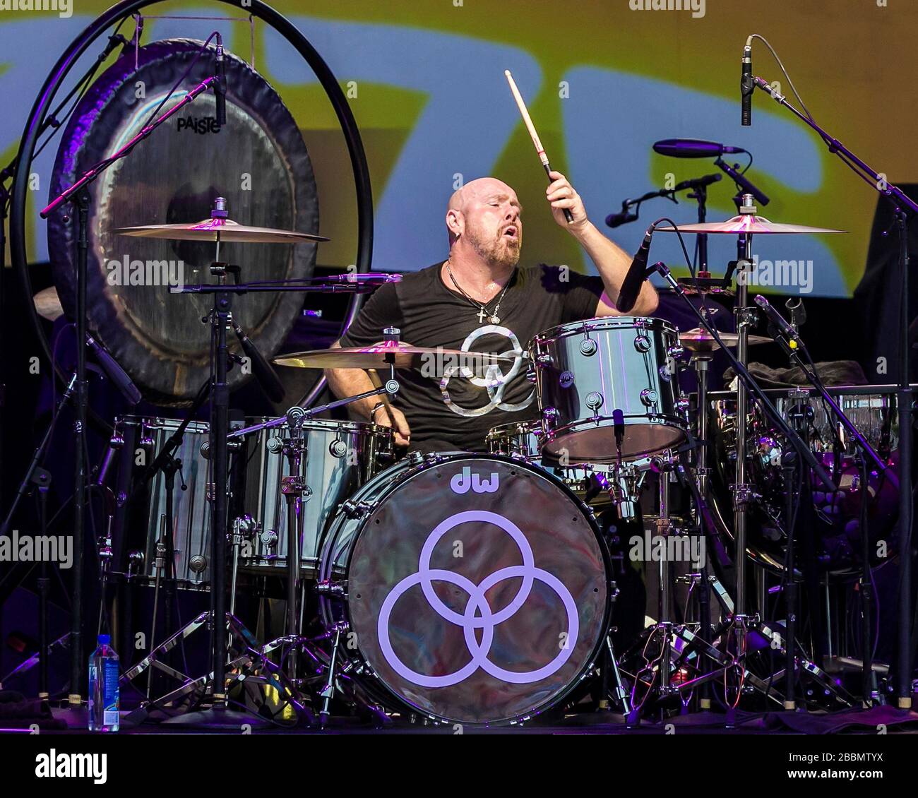 Drummer Jason Bonham, son of legendary drummer John Bonham, performs at ...
