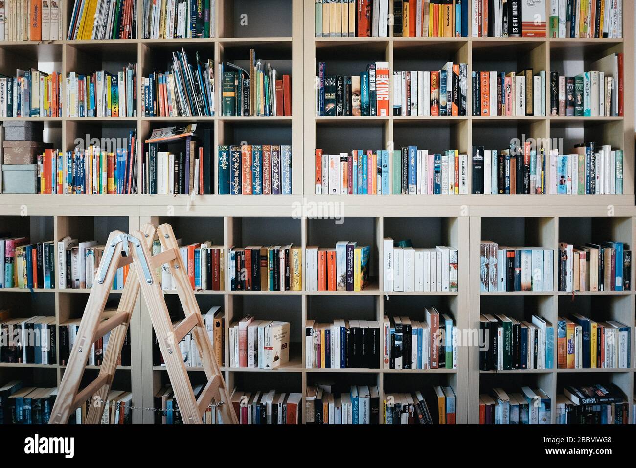 Books in a home library Stock Photo - Alamy