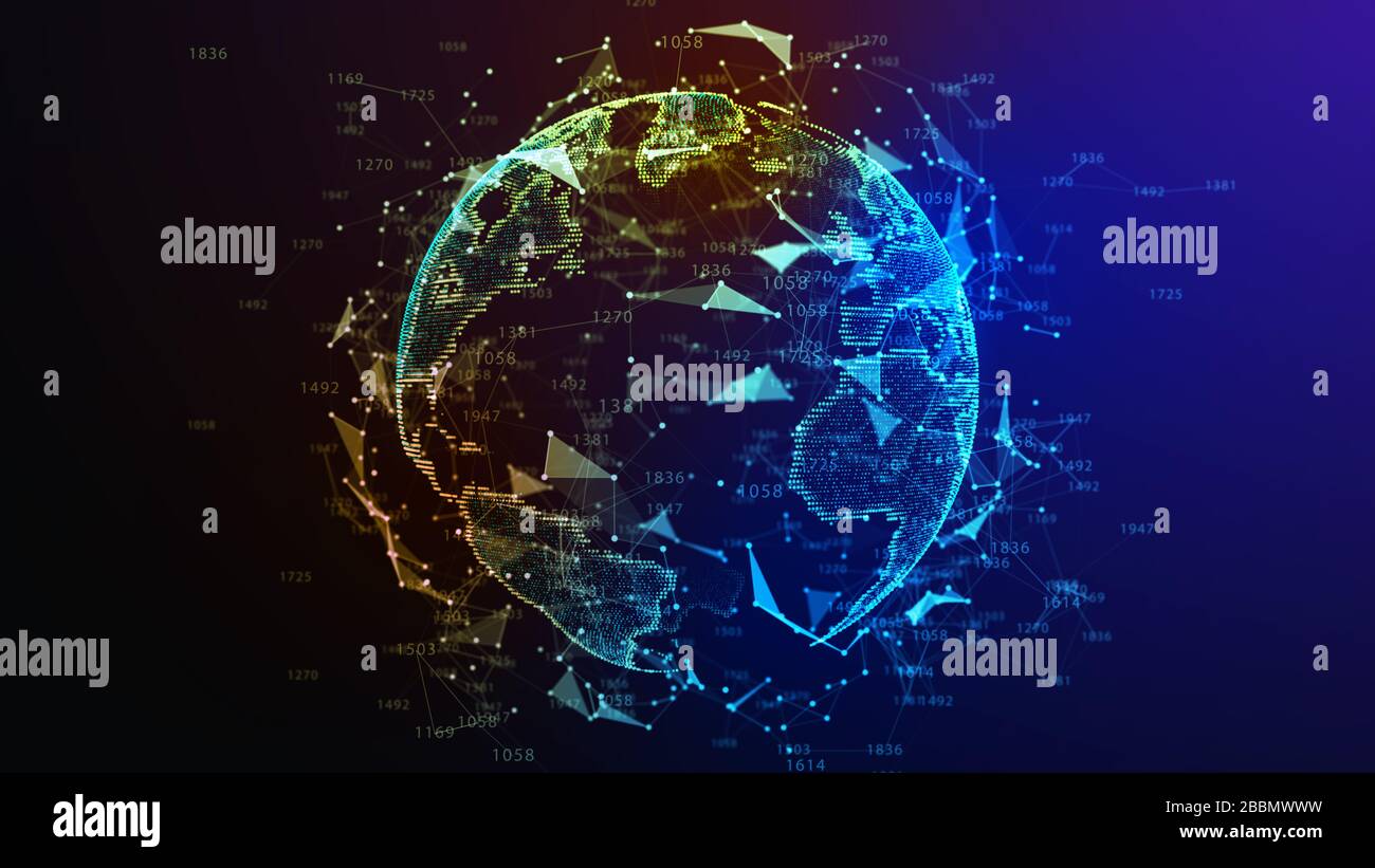 Earth Globe. Background with Light Effect. Global International ...