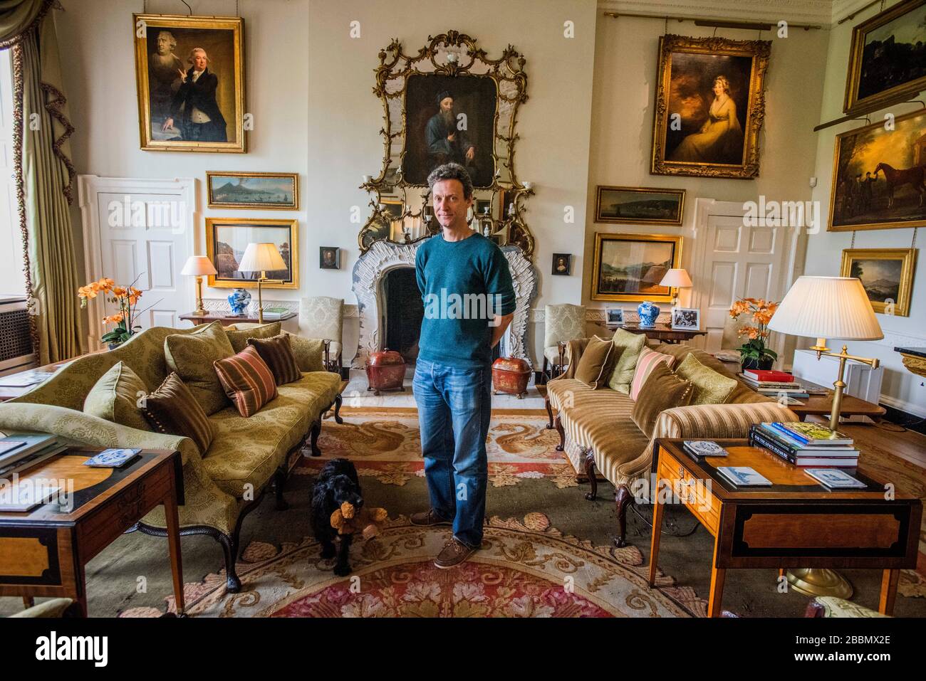 Marchmont House Scottish Borders with Hugo Burge (owner Stock Photo - Alamy