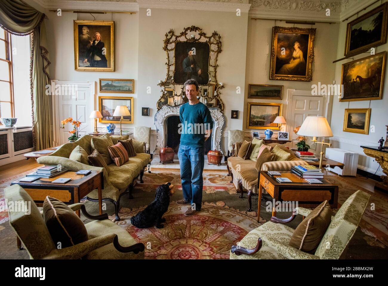 Marchmont House Scottish Borders with Hugo Burge (owner Stock Photo - Alamy