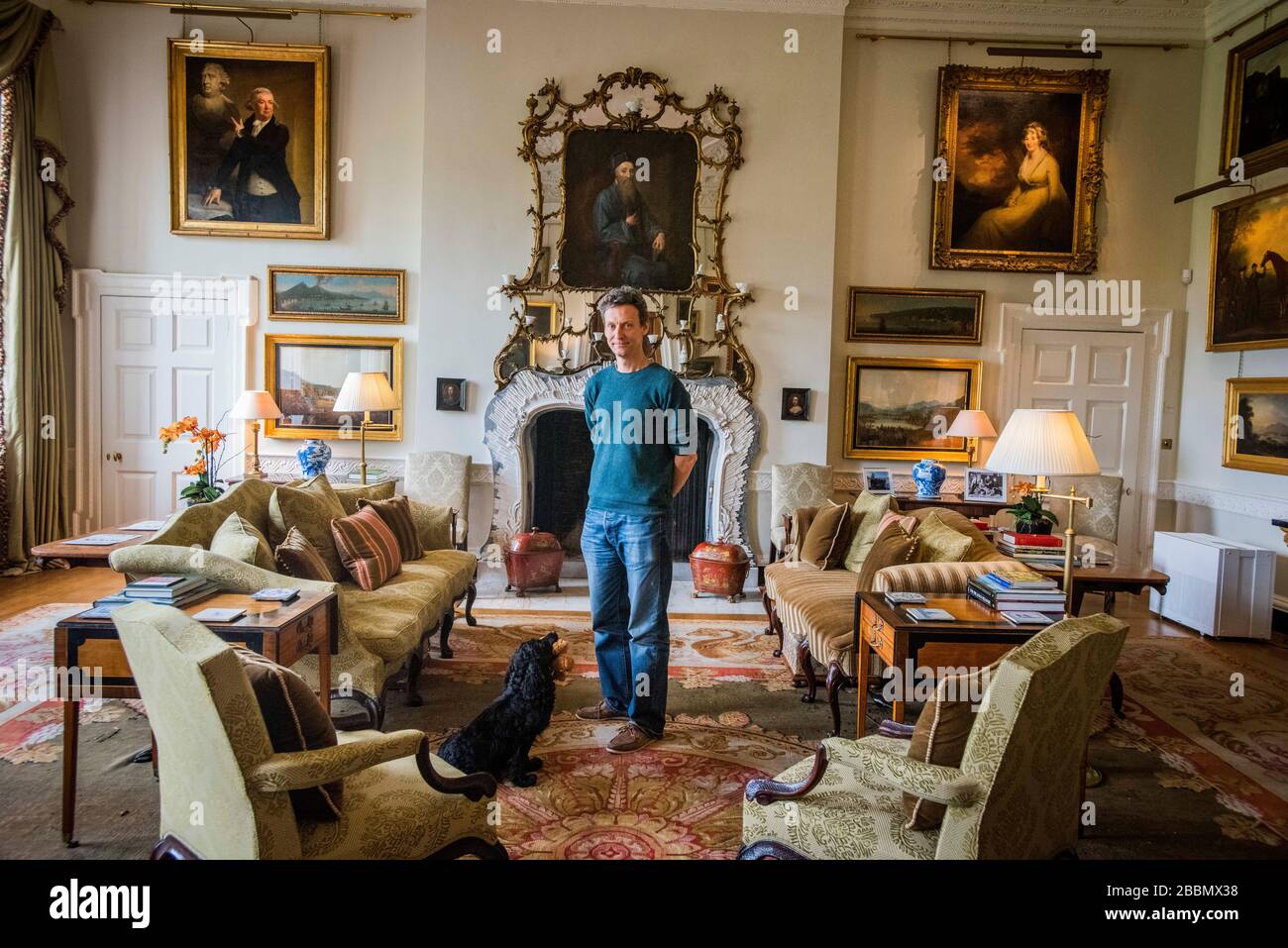 Marchmont House Scottish Borders with Hugo Burge (owner Stock Photo - Alamy