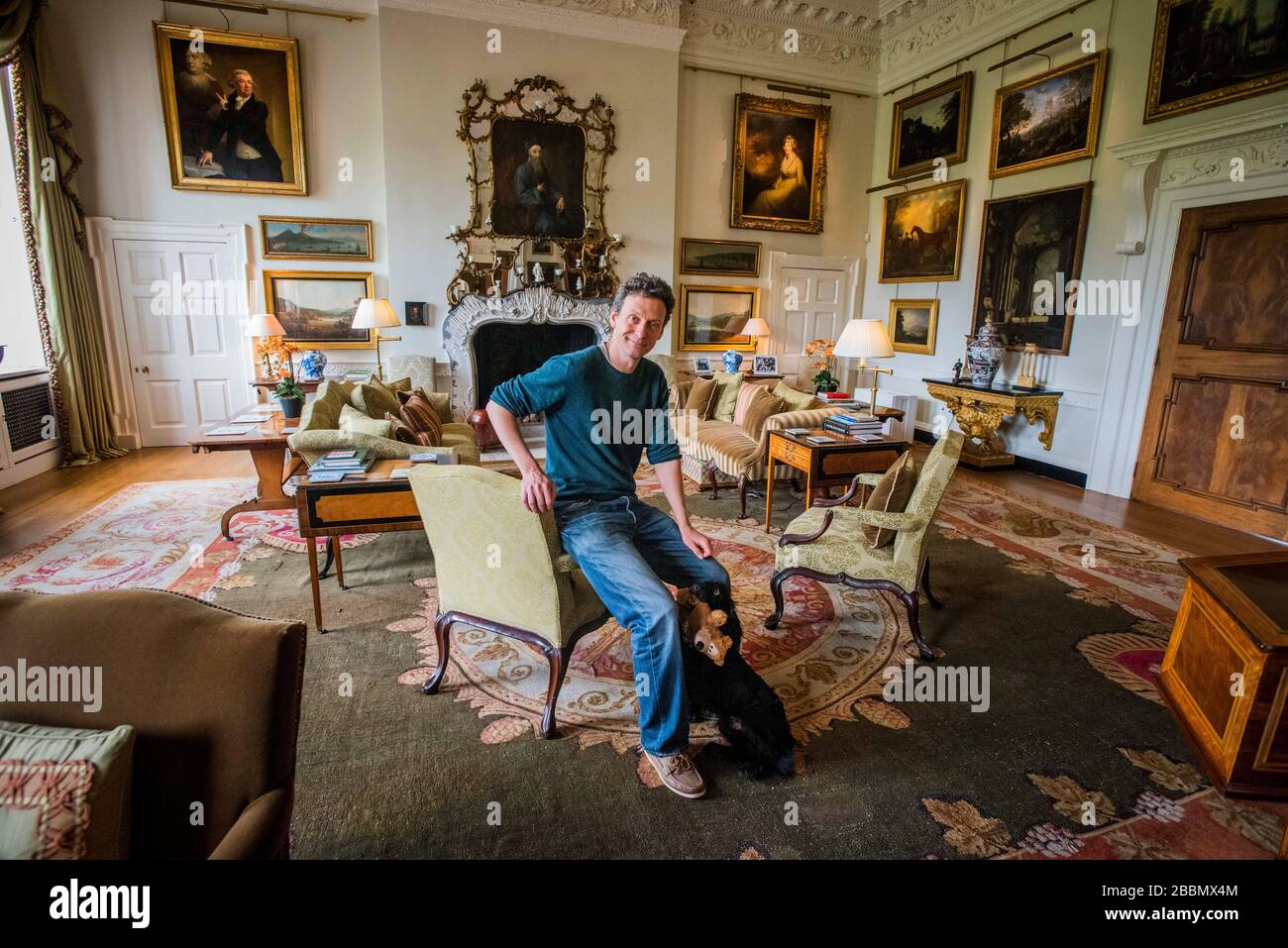 Marchmont House Scottish Borders with Hugo Burge (owner Stock Photo - Alamy