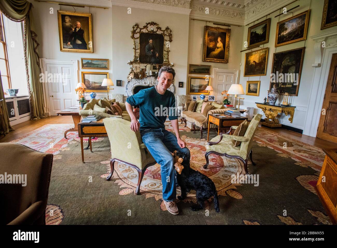 Marchmont House Scottish Borders with Hugo Burge (owner Stock Photo - Alamy