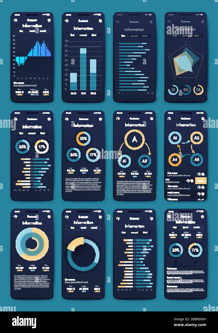 Modern infographic vector elements for business brochures. Use in ...