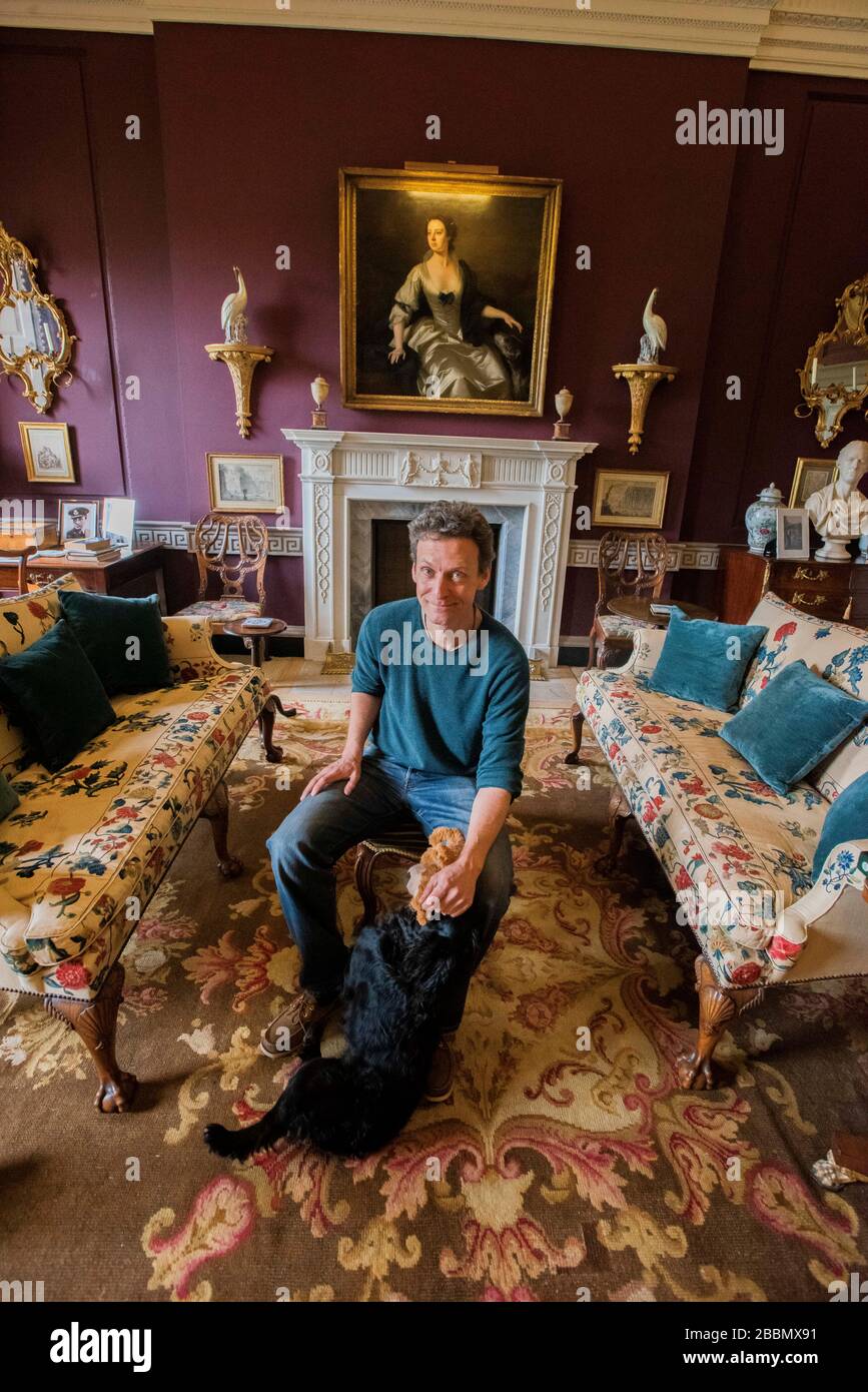 Marchmont House Scottish Borders with Hugo Burge (owner Stock Photo - Alamy