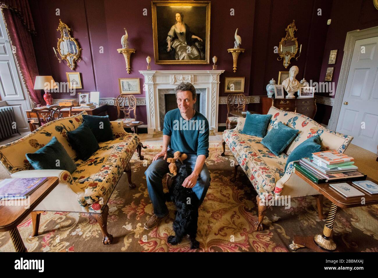 Marchmont House Scottish Borders with Hugo Burge (owner Stock Photo - Alamy