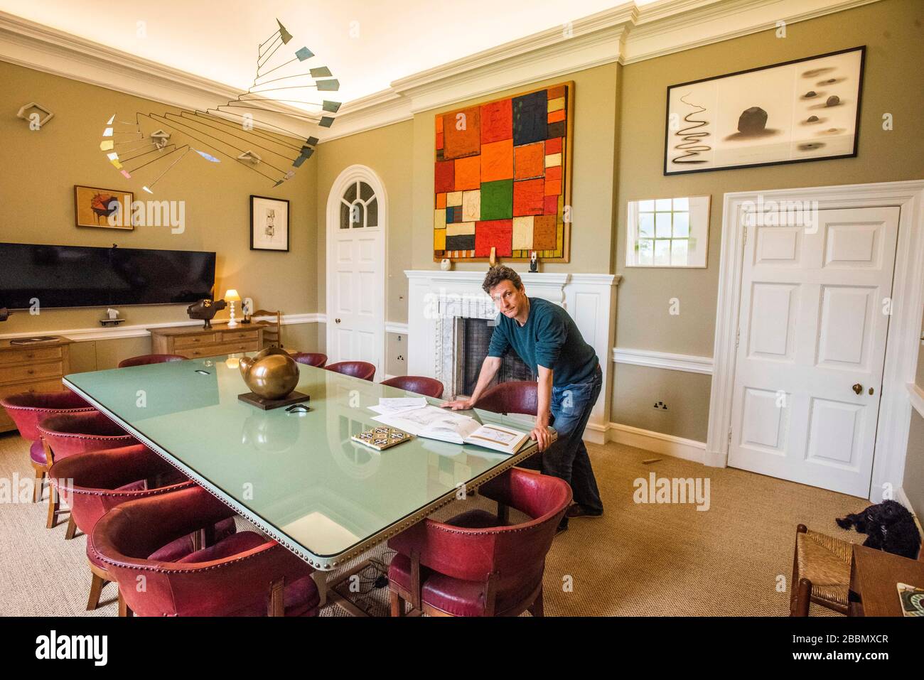 Marchmont House Scottish Borders with Hugo Burge (owner Stock Photo - Alamy
