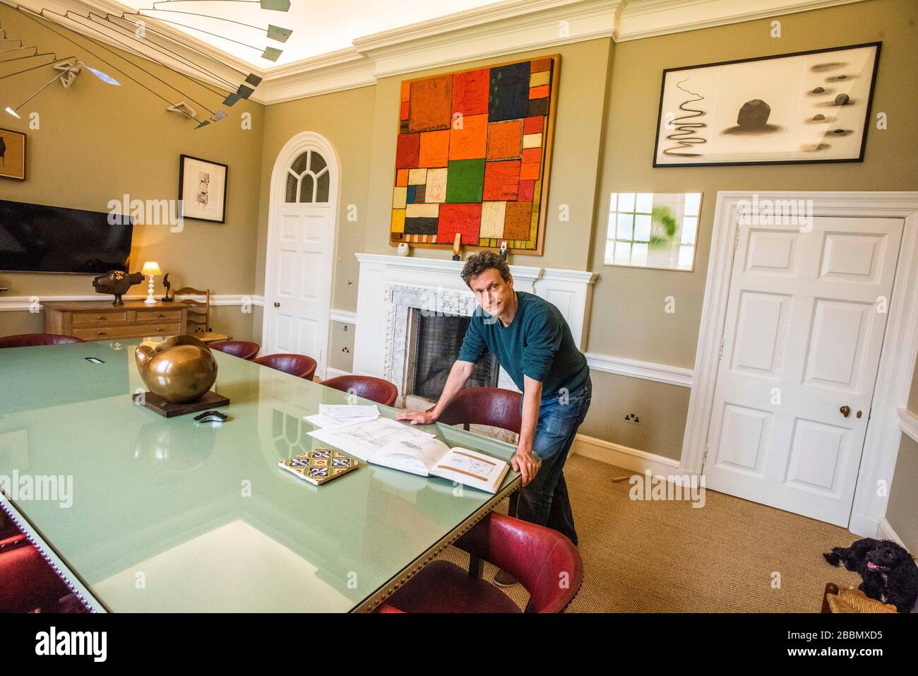 Marchmont House Scottish Borders with Hugo Burge (owner Stock Photo - Alamy