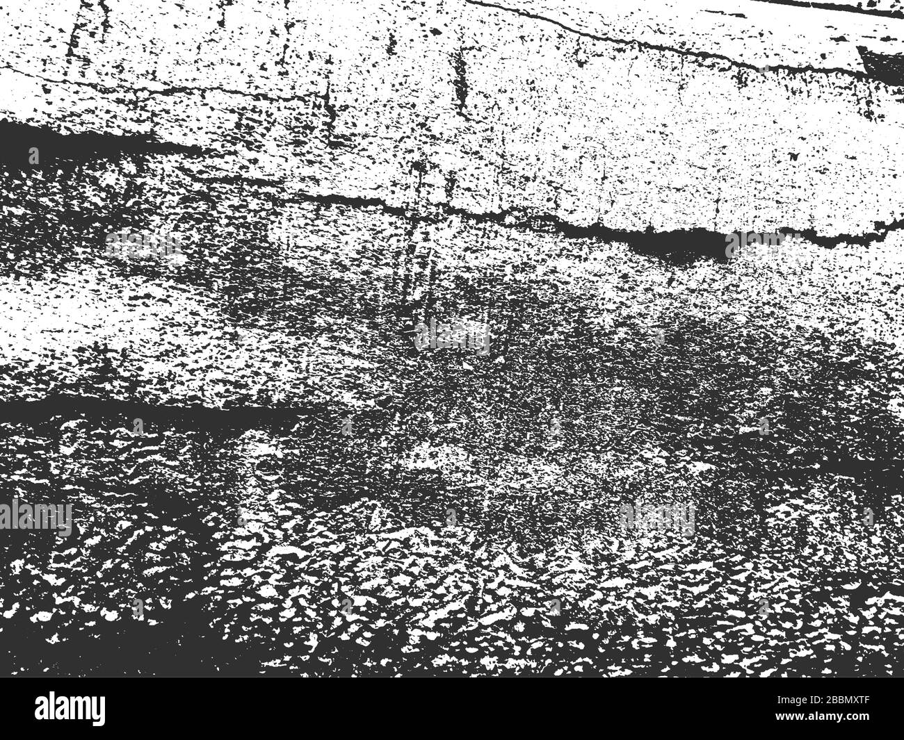 Distress grunge vector textures of fabric. Black and white background ...