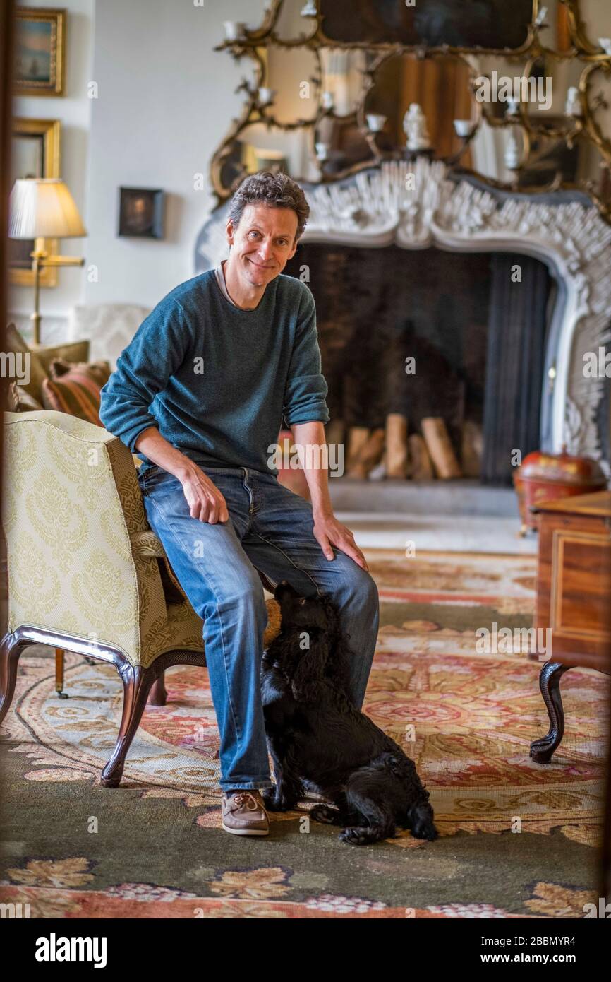 Marchmont House Scottish Borders with Hugo Burge (owner Stock Photo - Alamy