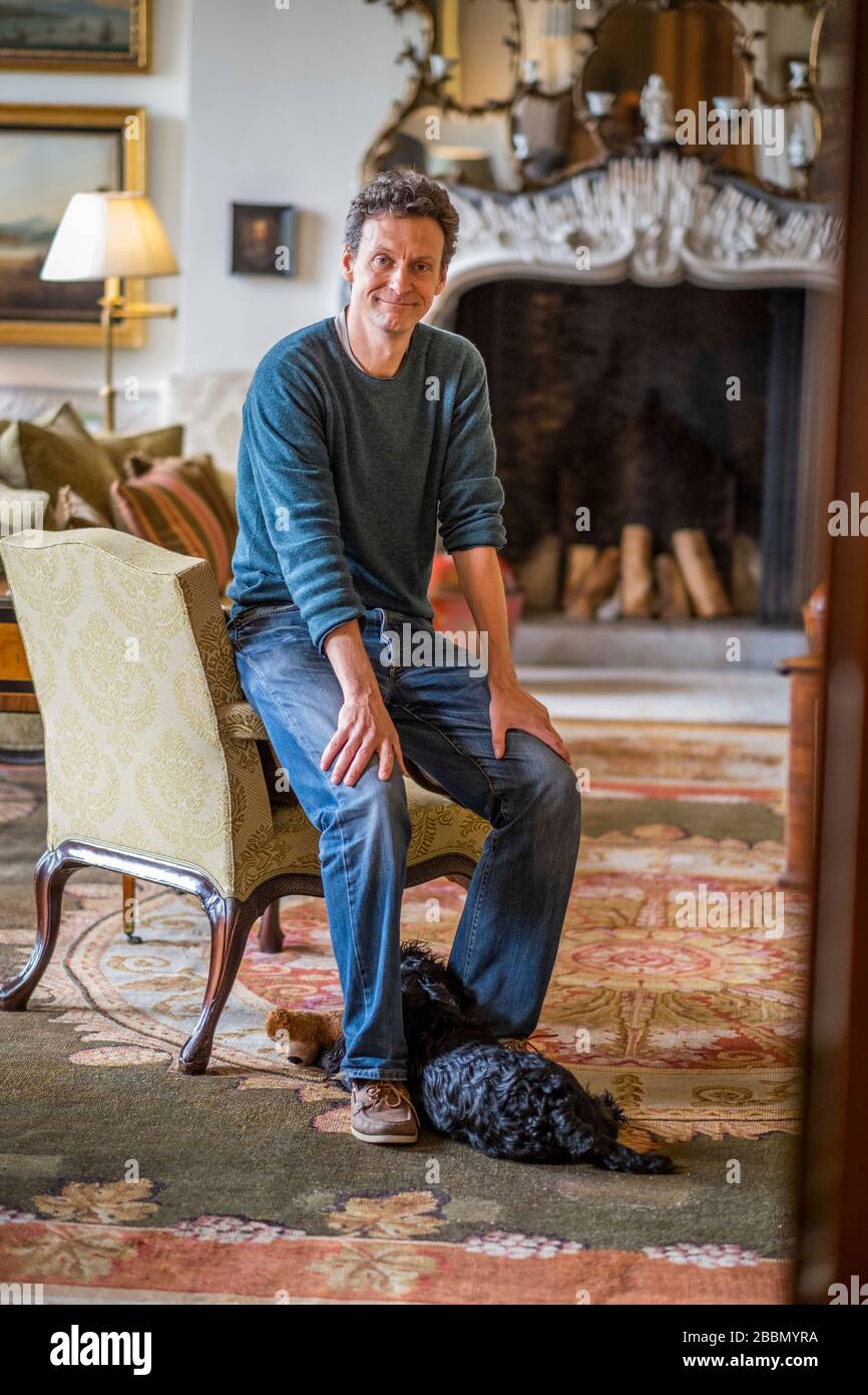 Marchmont House Scottish Borders with Hugo Burge (owner Stock Photo - Alamy