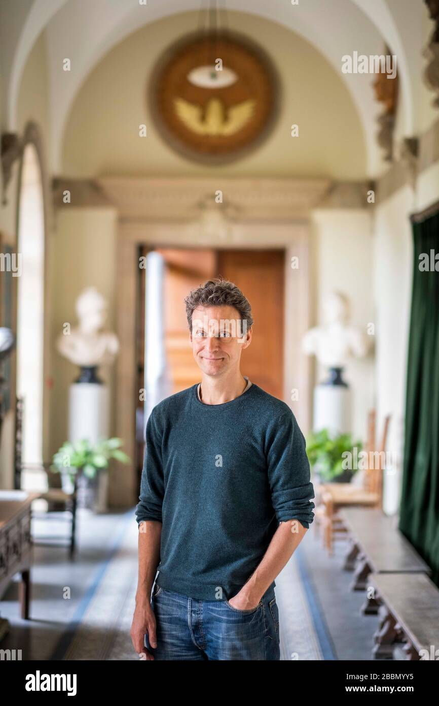 Marchmont House Scottish Borders with Hugo Burge (owner Stock Photo - Alamy