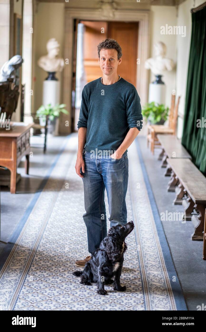 Marchmont House Scottish Borders with Hugo Burge (owner Stock Photo - Alamy