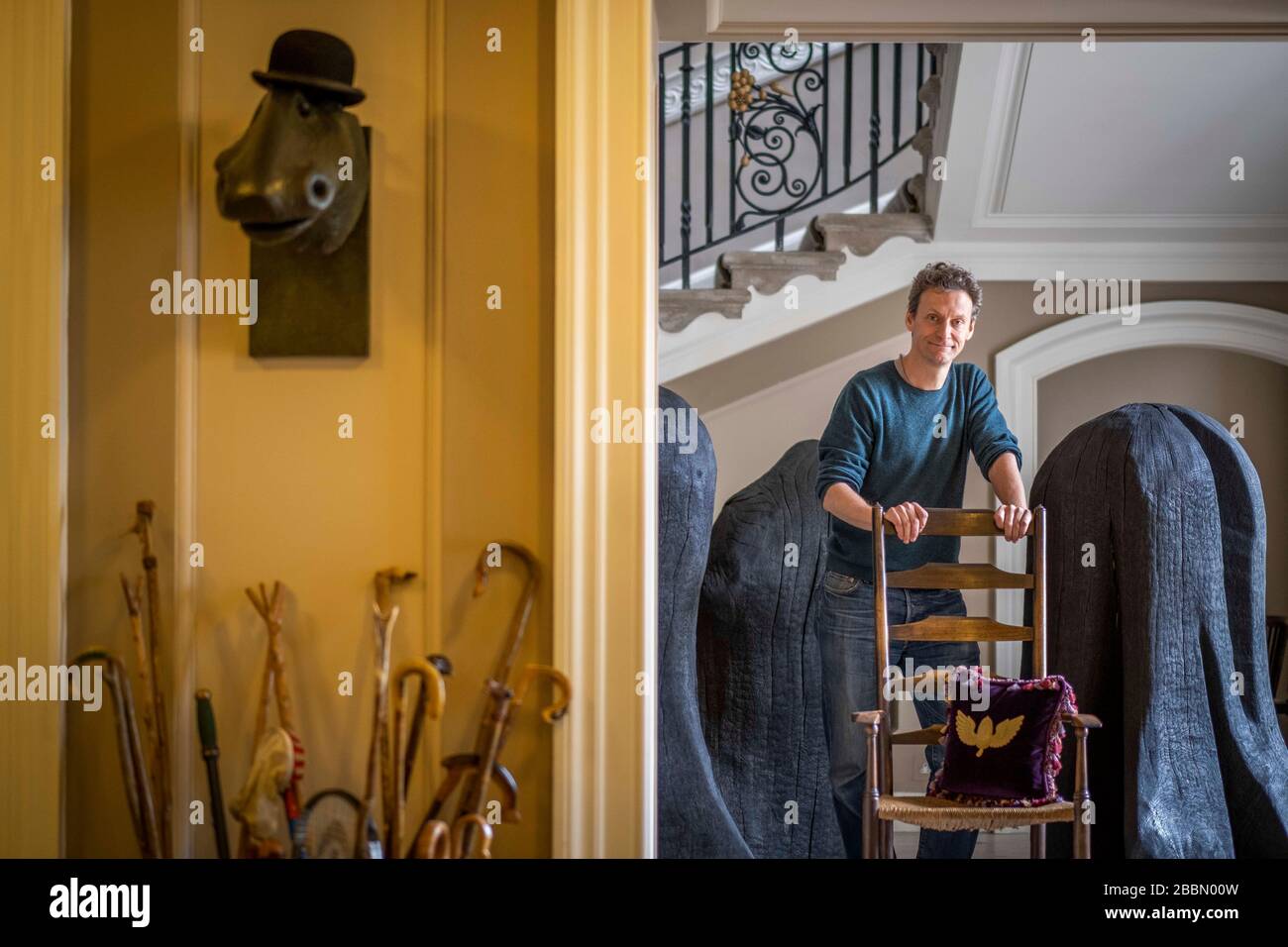 Marchmont House Scottish Borders with Hugo Burge (owner Stock Photo - Alamy