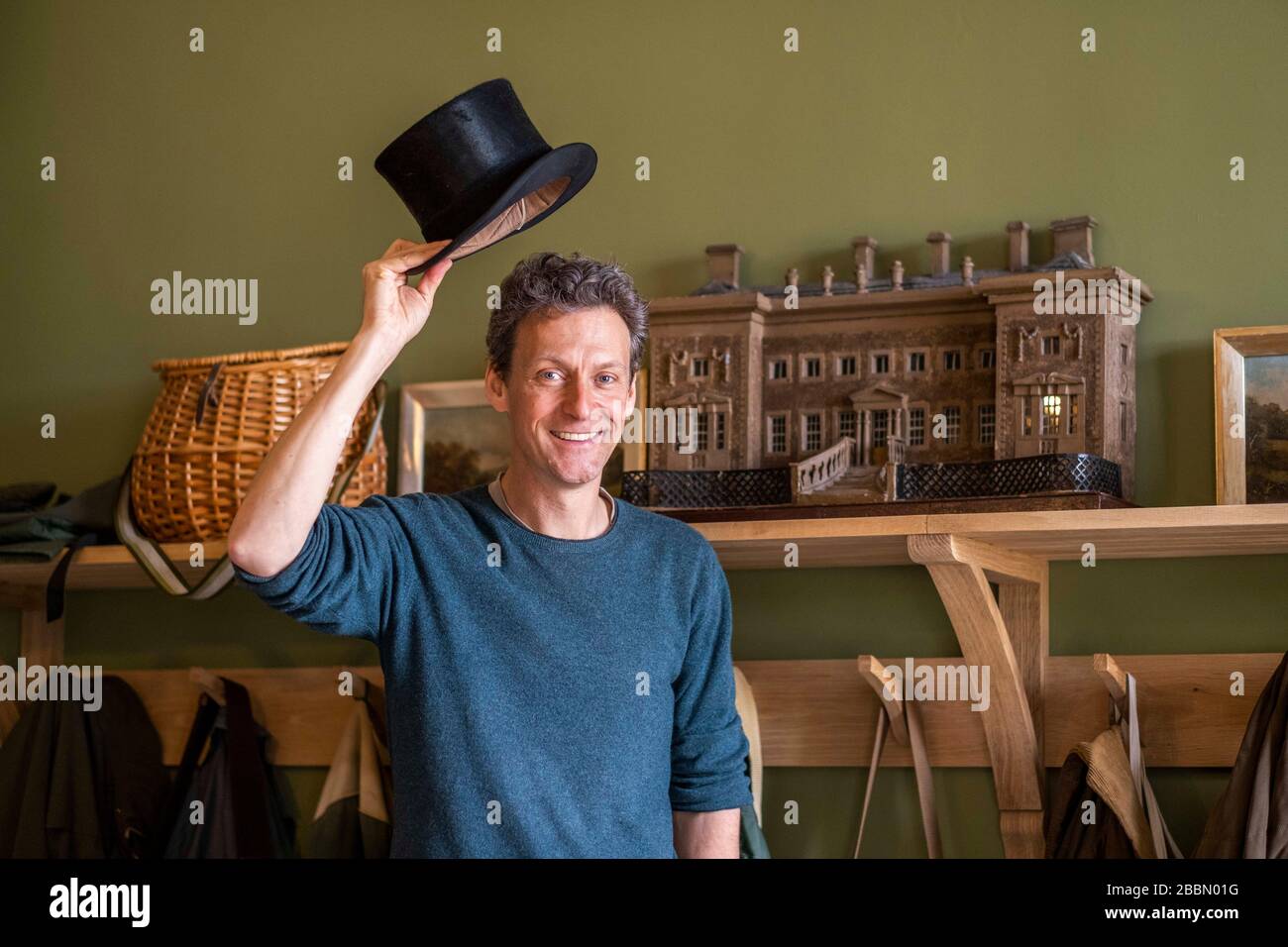 Marchmont House Scottish Borders with Hugo Burge (owner Stock Photo - Alamy