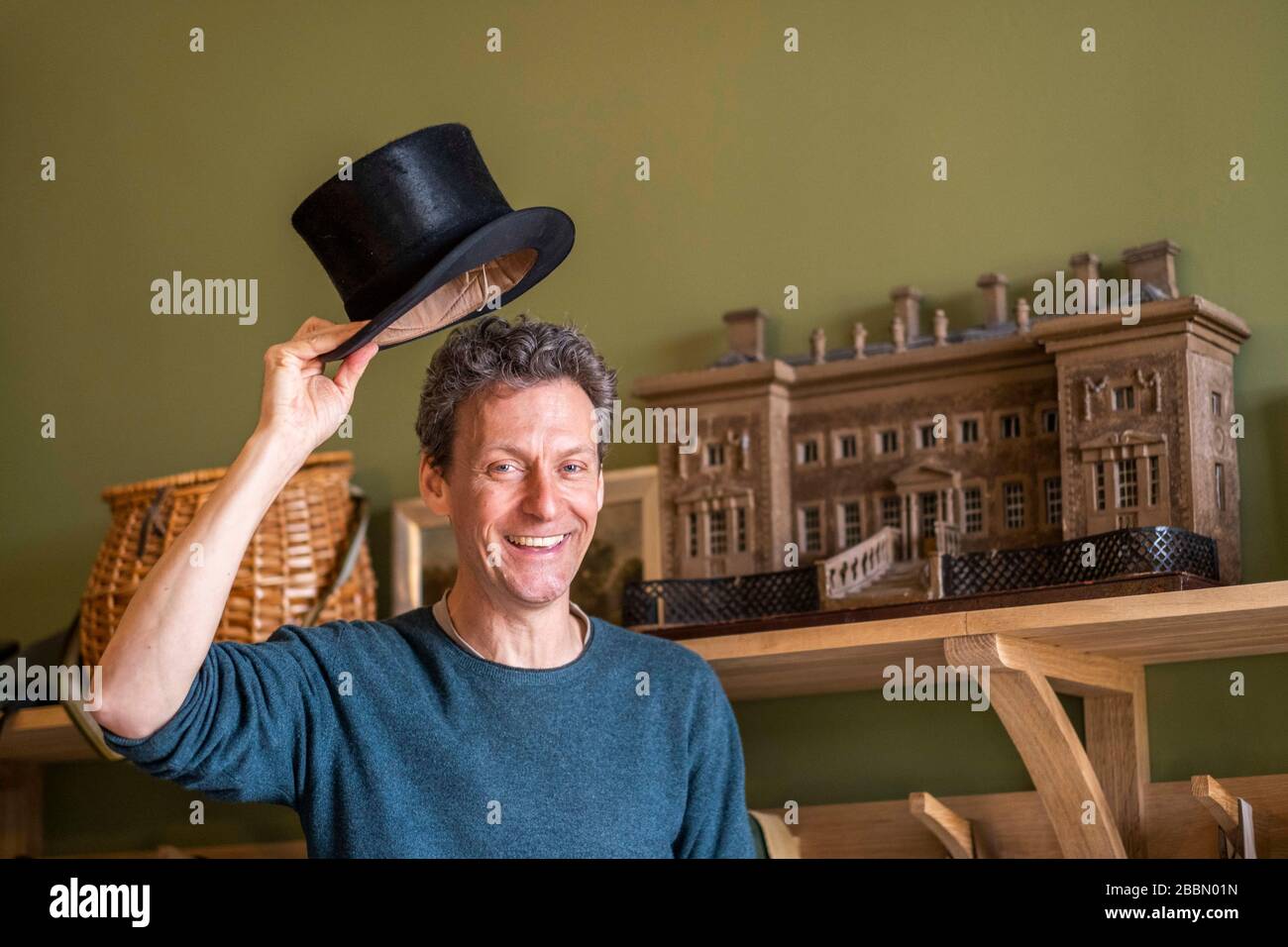 Marchmont House Scottish Borders with Hugo Burge (owner Stock Photo - Alamy